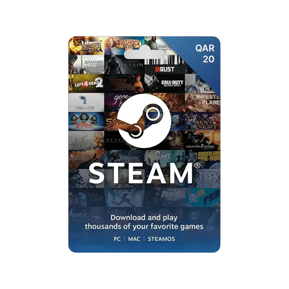 Steam QAR 20 - Gift Card | TaMiMi Projects in Qatar